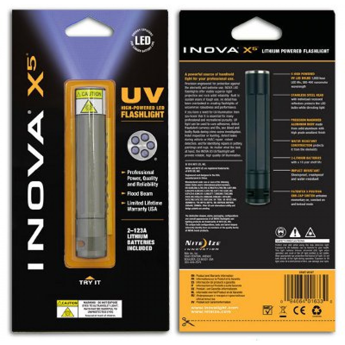 NITE IZE - Innovative Accessories - NI-X5DMB-HUVT-I - INOVA X-Serie, X5 ...