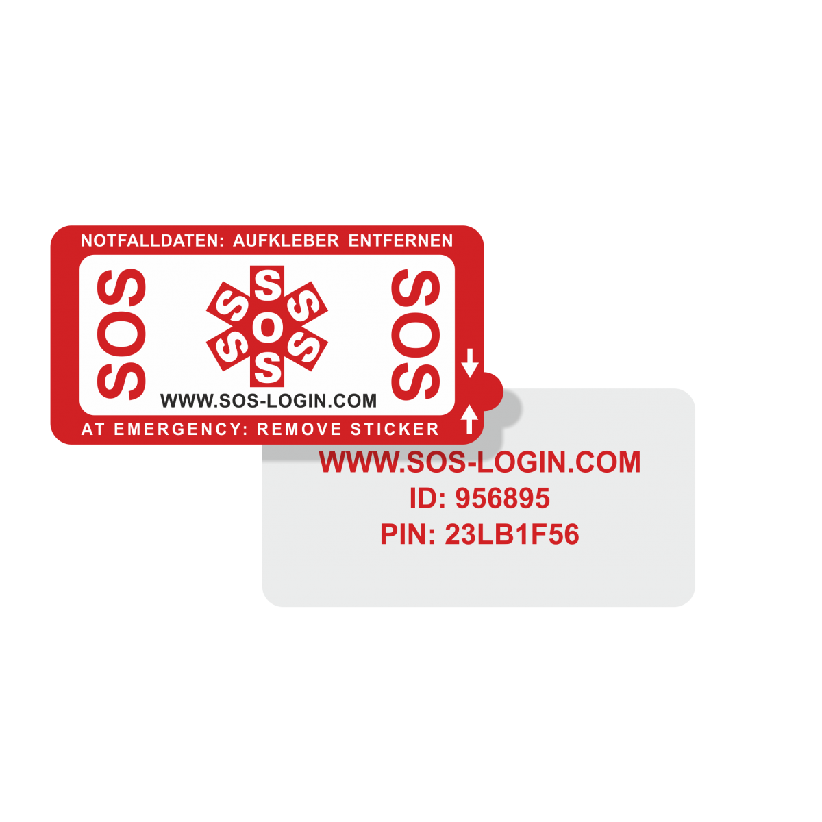 IDENT + MEDICAL - ID-SOS-HELM - SOS-Helmsticker