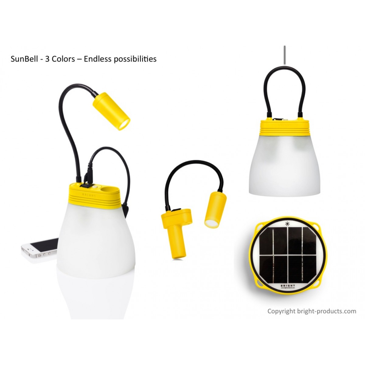 BRIGHT - SOLAR LIGHT - BP-SUNBELL - SunBell Solarlampe und Ladegerät